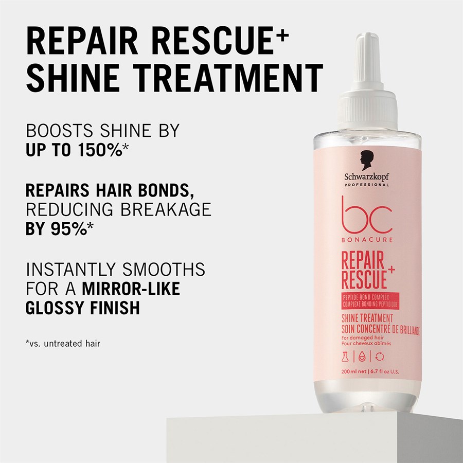 Schwarzkopf BC Repair Rescue+ Shine Treatment 200ml | Treatment ...
